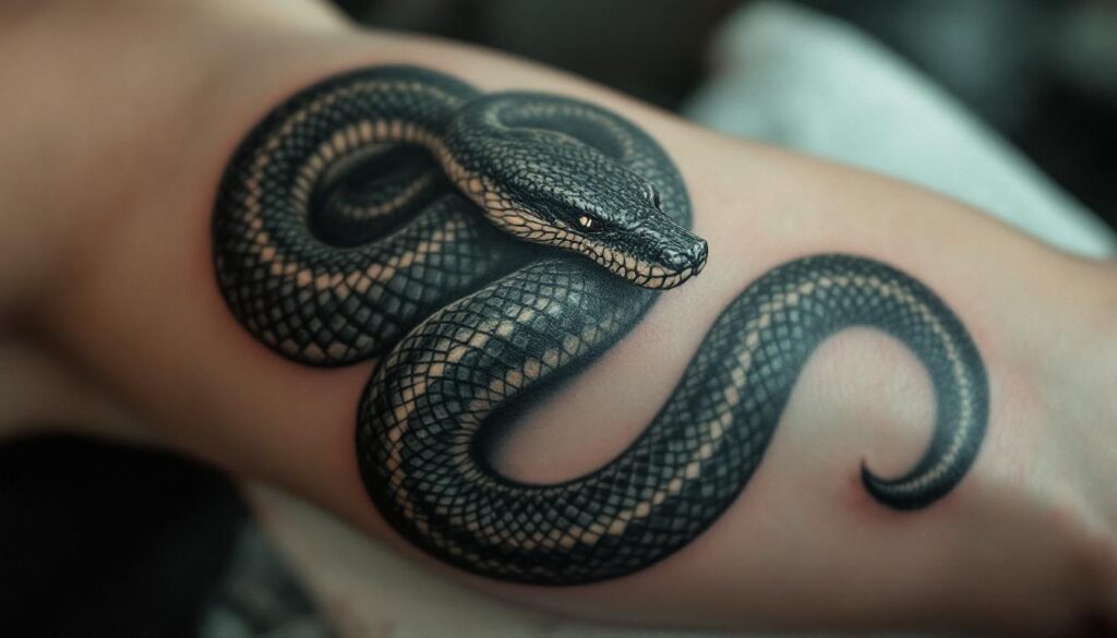 Tatouage serpent : explorez une symbolique intrigante