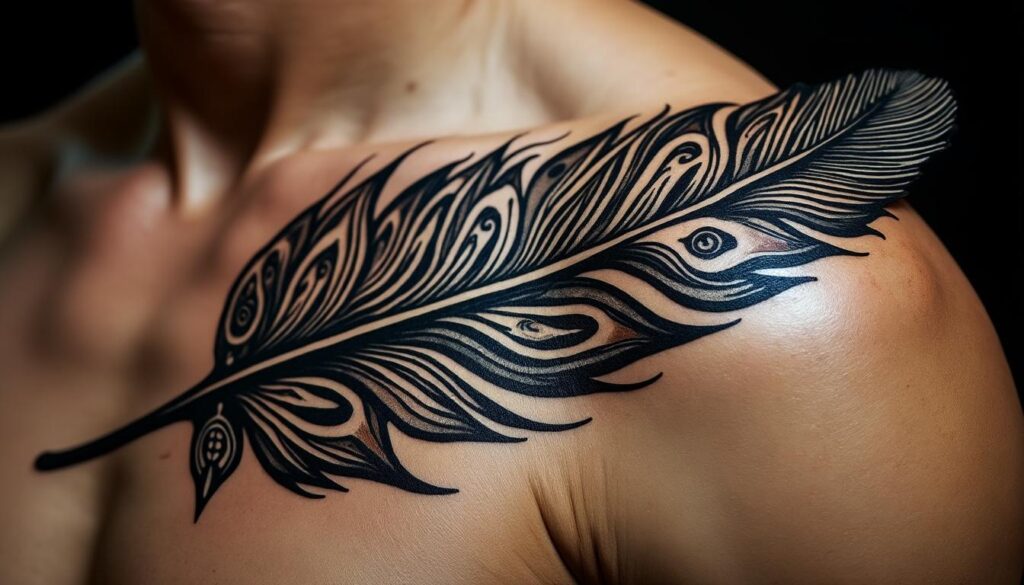 Tatouage Plume Tribalnull
